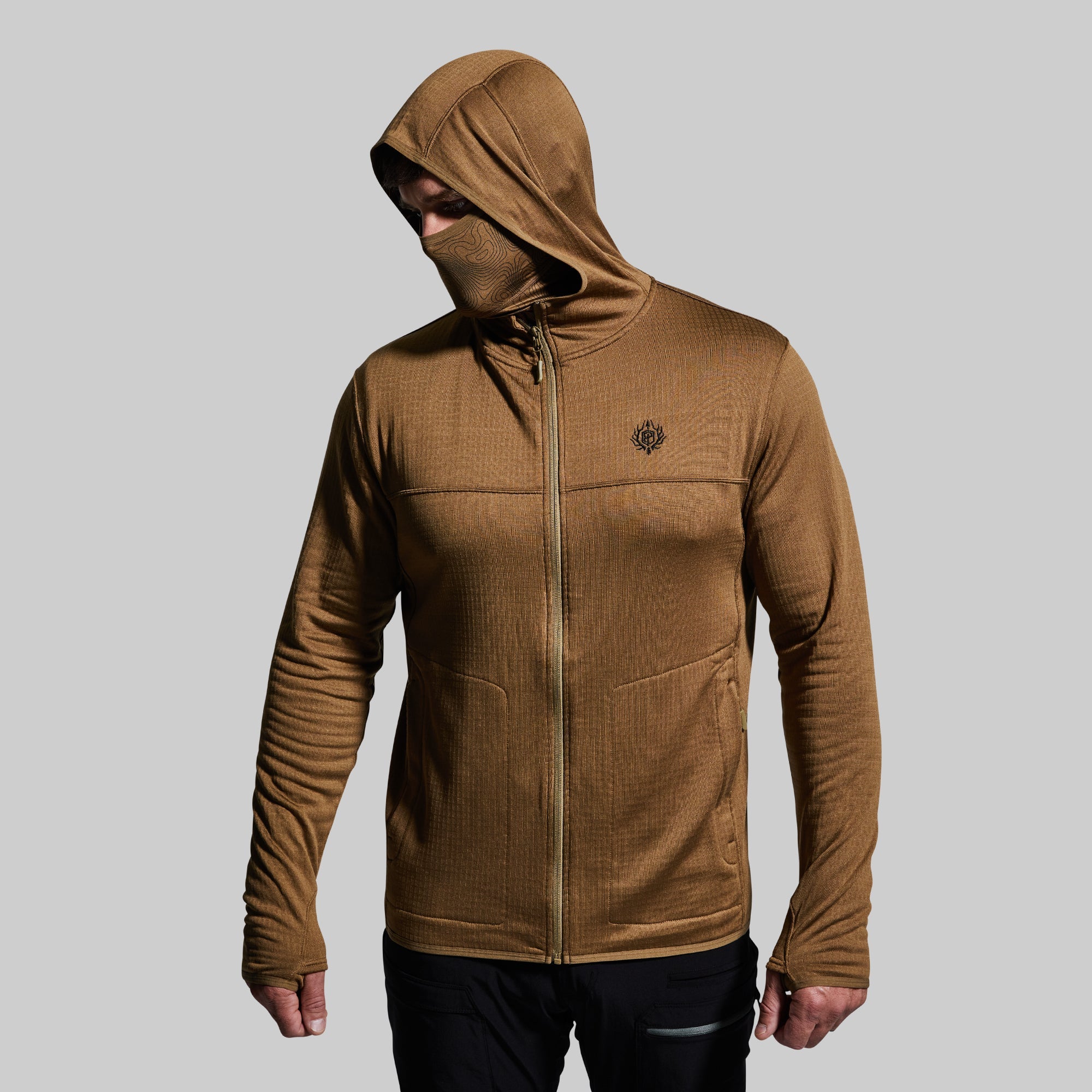 Men's Quiver Full Zip Hoodie (Coyote Brown) – Restless HQ Apparel