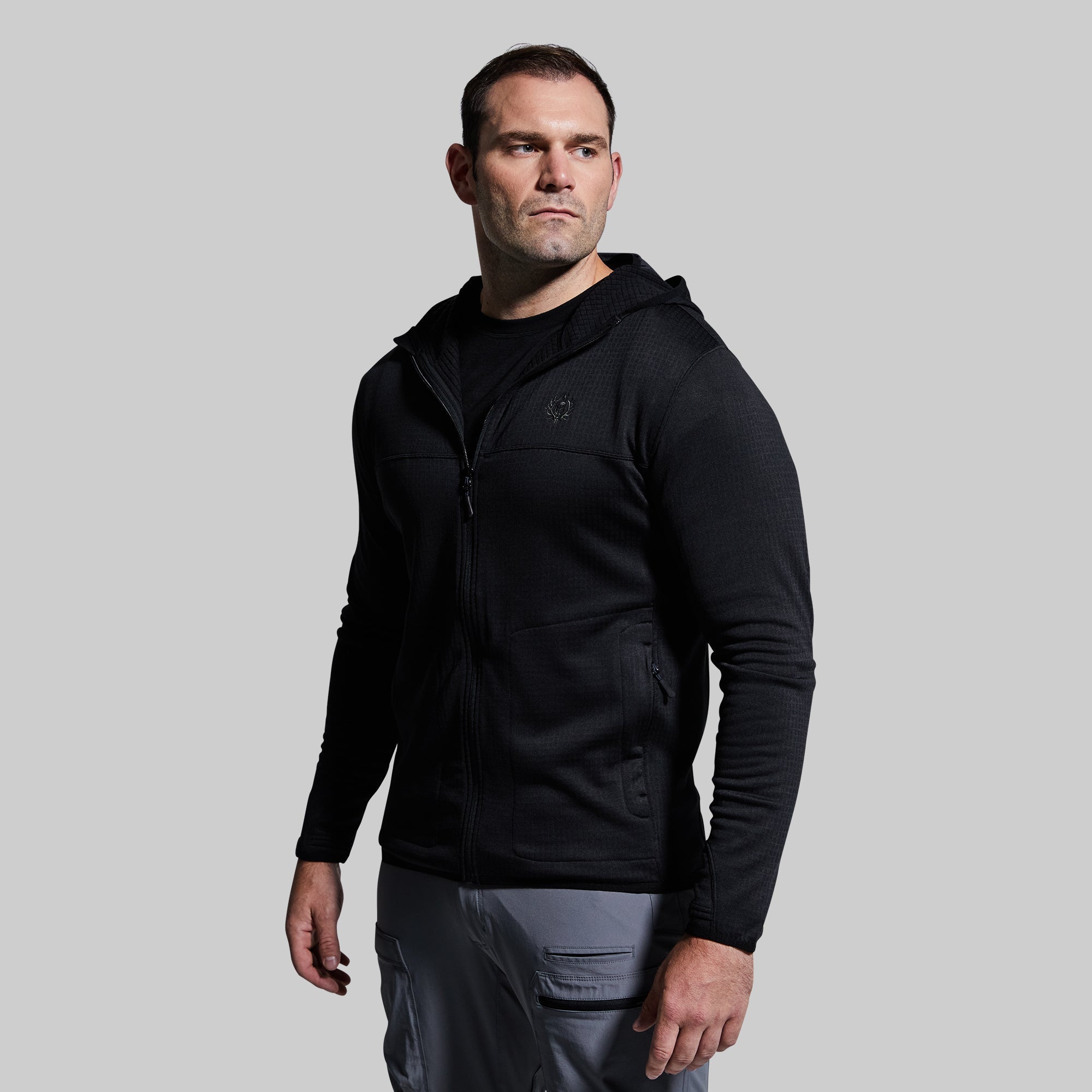 Men's Quiver Full Zip Hoodie (Black) – Restless HQ Apparel